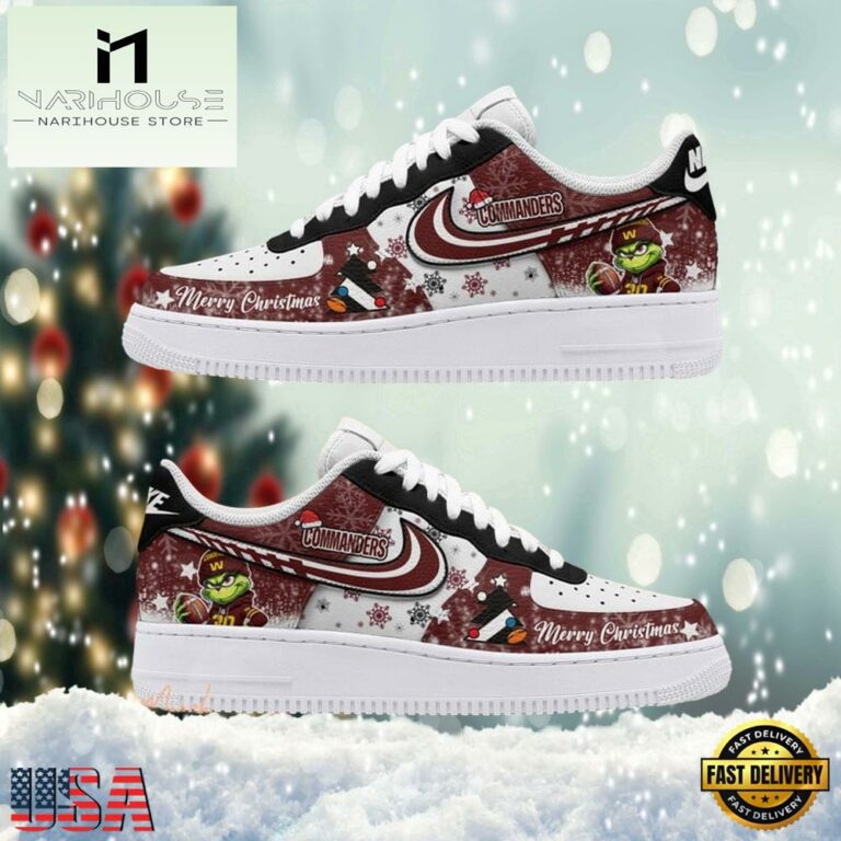 Grinch Santa Merry Christmas Air Force 1 Shoes , Running Sneakers Shoes ...