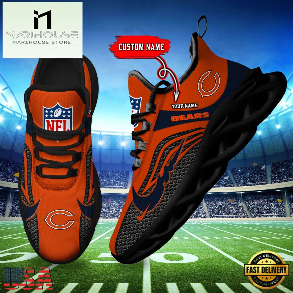 NFL Chicago Bears Football Team New Design Max Soul Shoes Sneaker ...