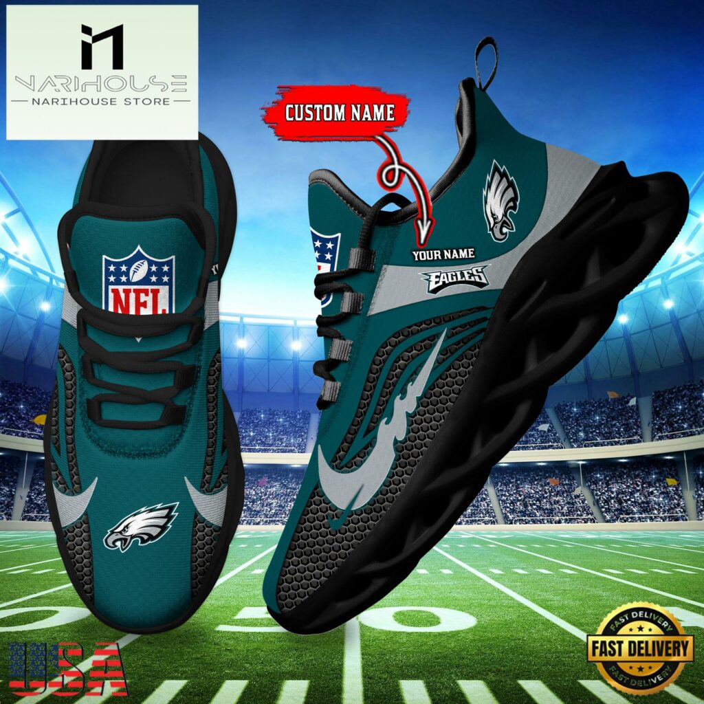NFL Philadelphia Eagles Football Team New Design Max Soul Shoes Sneaker ...