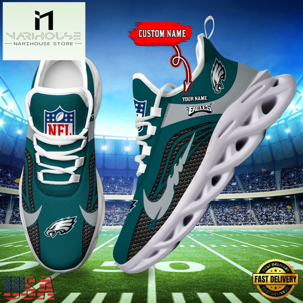 NFL Philadelphia Eagles Football Team New Design Max Soul Shoes Sneaker ...