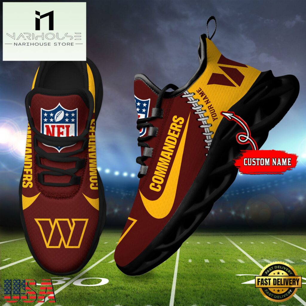NFL Custom Name Washington Commanders Football Team Design Max Soul ...
