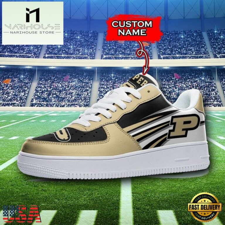 NCAA Custom Name Purdue Boilermakers Air Force 1 Shoes , Men’s Women’s ...