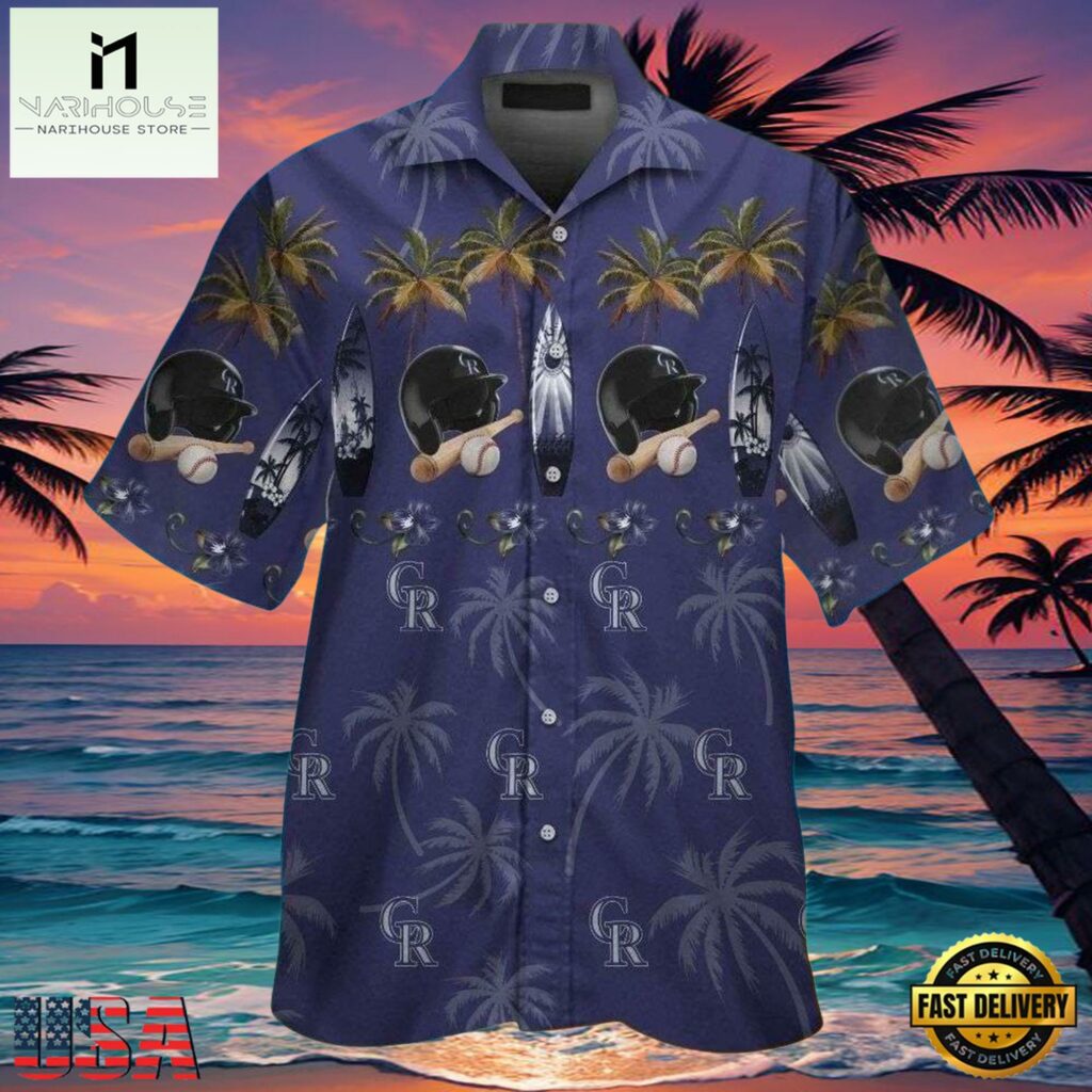 MLB Rockies Beachfront Baseball Tropical Hot Summer Hawaiian Shirt ...