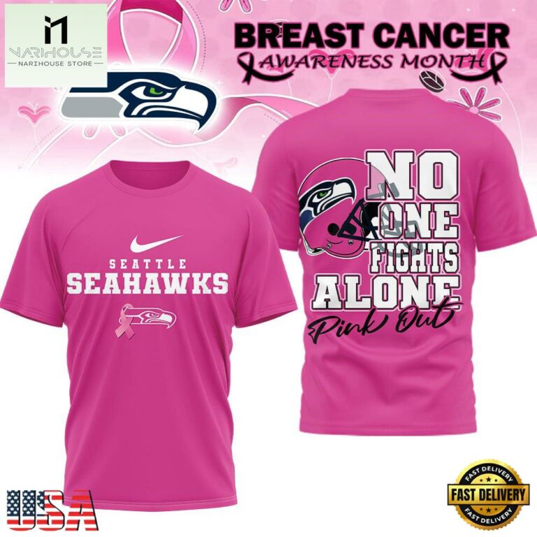 Seattle Seahawks NFL Breast Cancer October 2025 Special Unisex 3D Shirt ...
