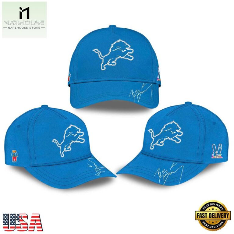 Detroit Lions NFL Bad Bunny 2026 Super Bowl LX Classic Cap Hats